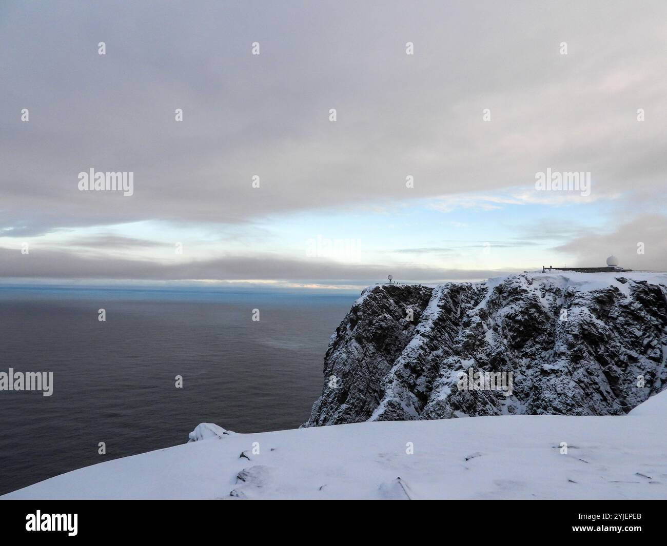 At one of the northern tips of Magerøya lies the North Cape, a slate ...