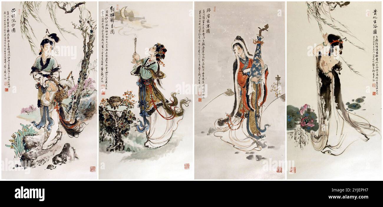 Four great beauties hi-res stock photography and images - Alamy