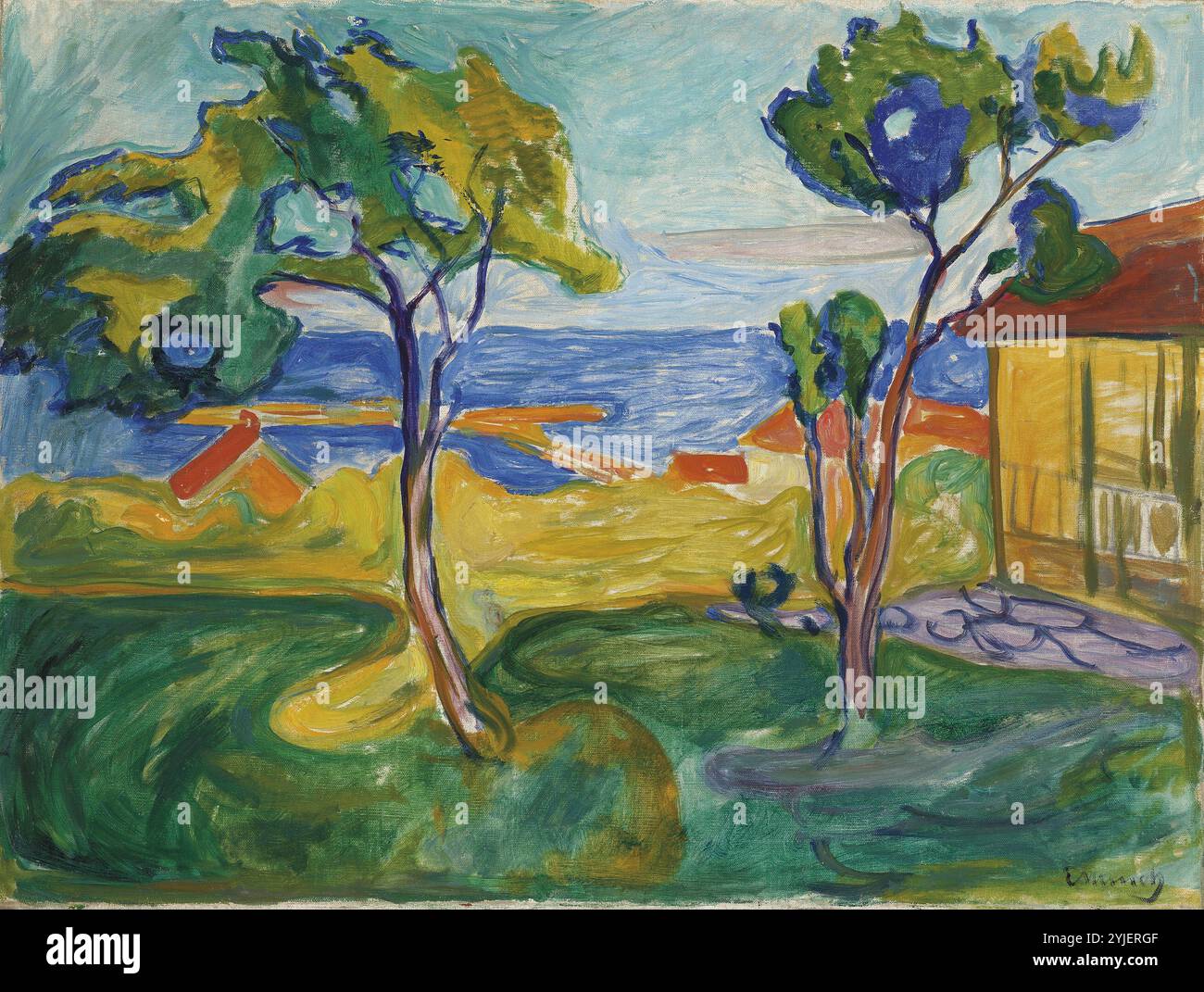 Hagen i Asgardstrand. Museum: PRIVATE COLLECTION. Author: EDVARD MUNCH ...
