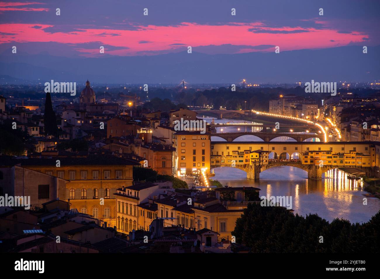 The Ponte Vecchio is the oldest bridge over the Arno in the Italian ...