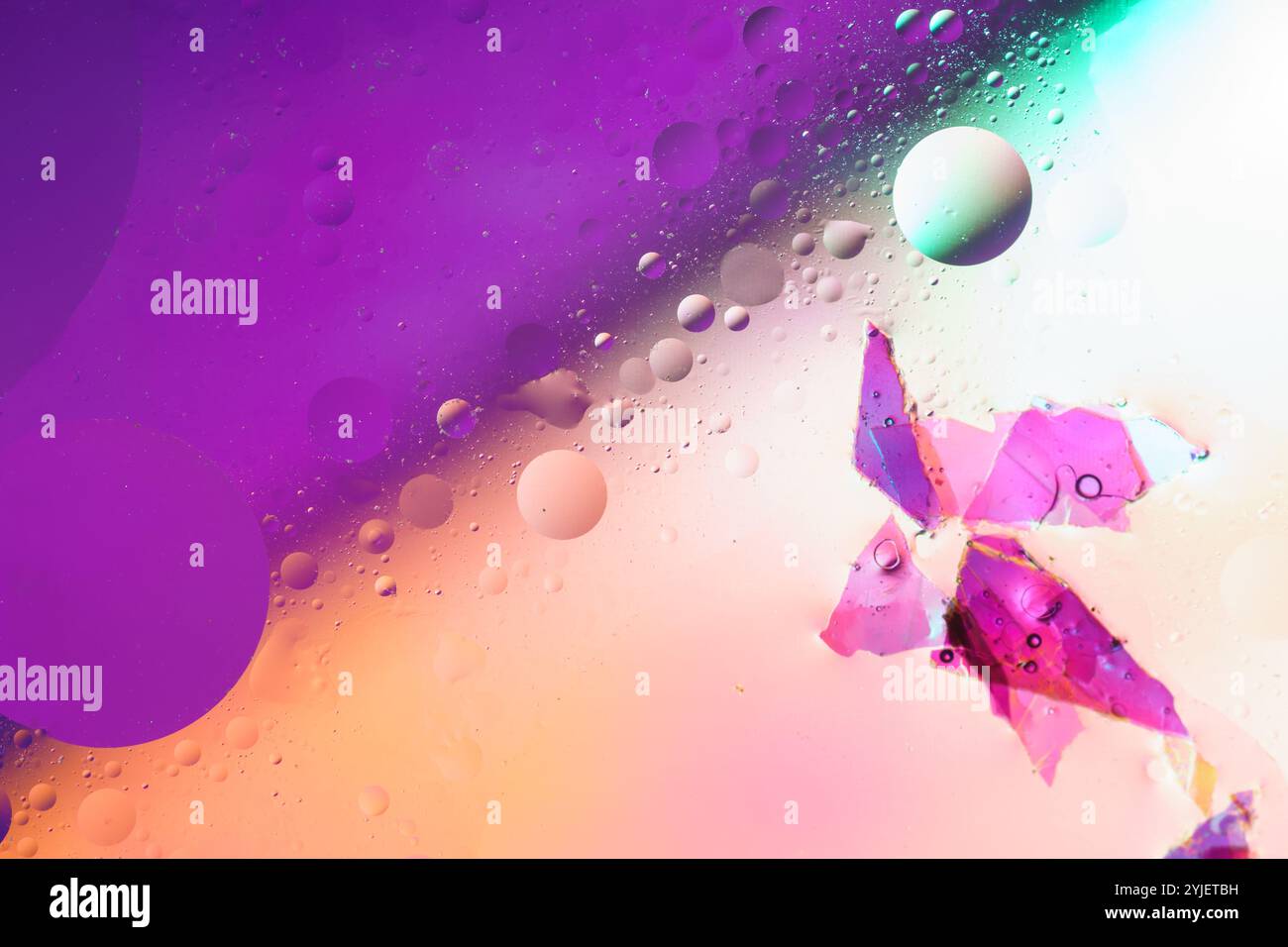 Abstract particles on colorful background Stock Photo - Alamy