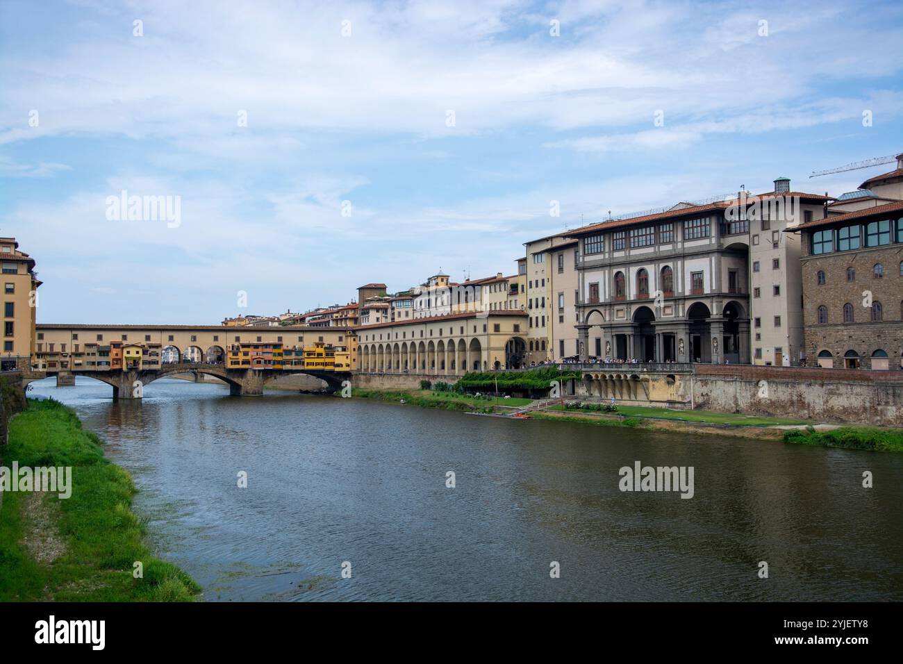 The Ponte Vecchio is the oldest bridge over the Arno in the Italian ...