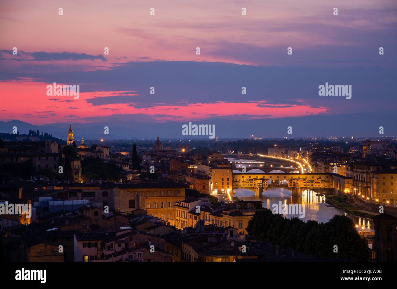The Ponte Vecchio is the oldest bridge over the Arno in the Italian ...