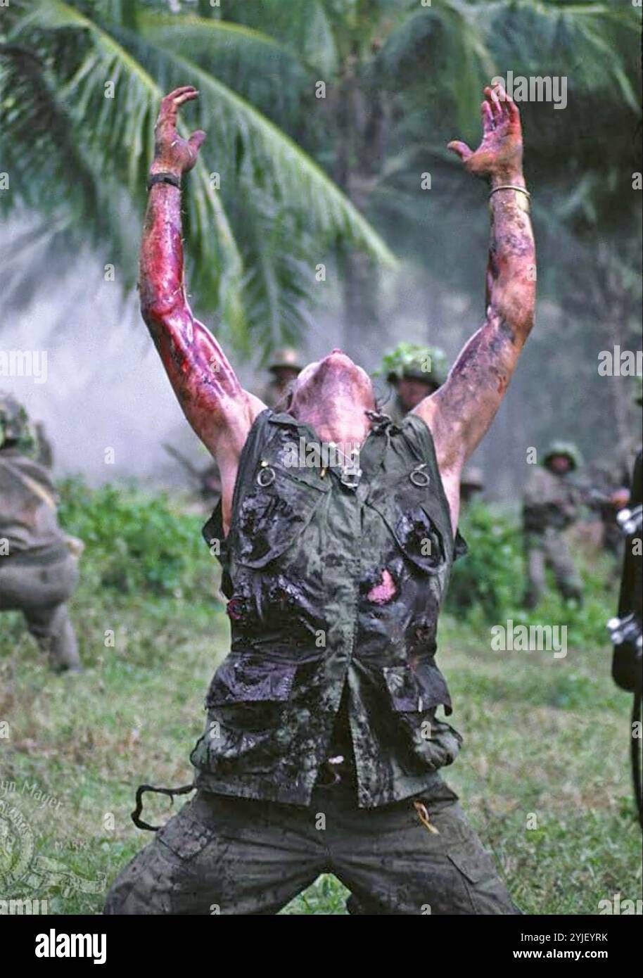 PLATOON 1986 Orion Pictures film with William Defoe as Sgt. Elias Stock ...