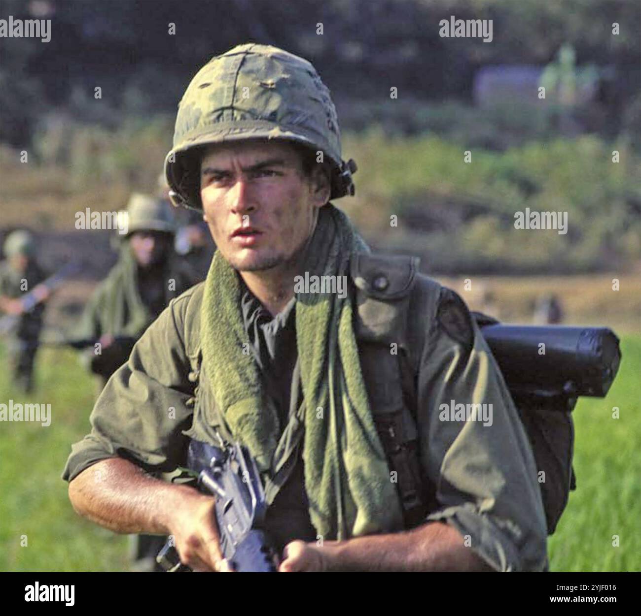 PLATOON 1986 Orion Pictures film with Charlie Sheen as Chris Stock ...