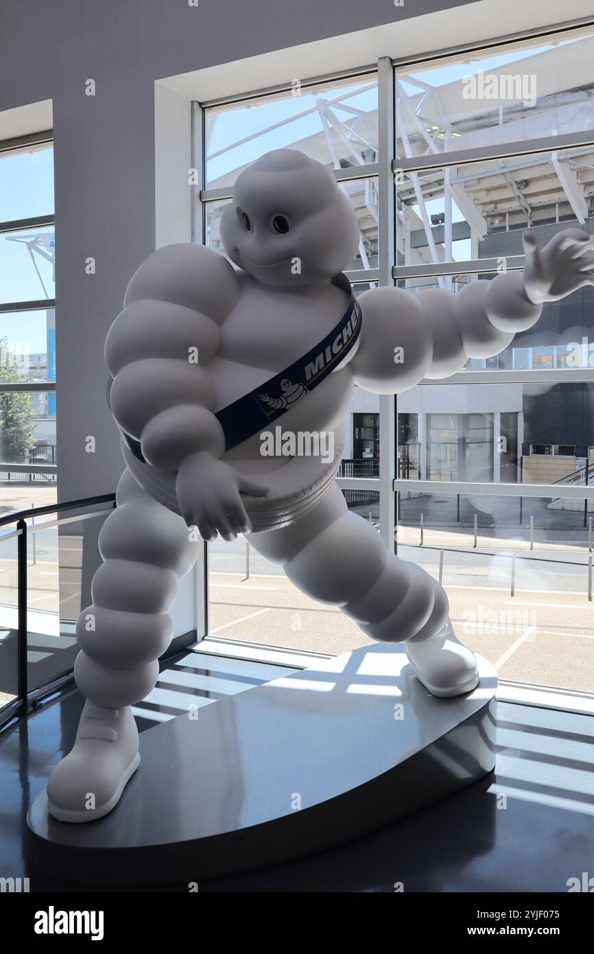 Bibendum, the world famous symbol and mascot of the Michelin tire brand ...
