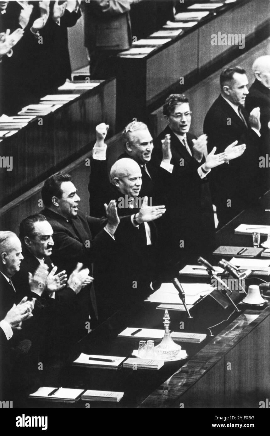 Congress of the all union communist party Black and White Stock Photos ...