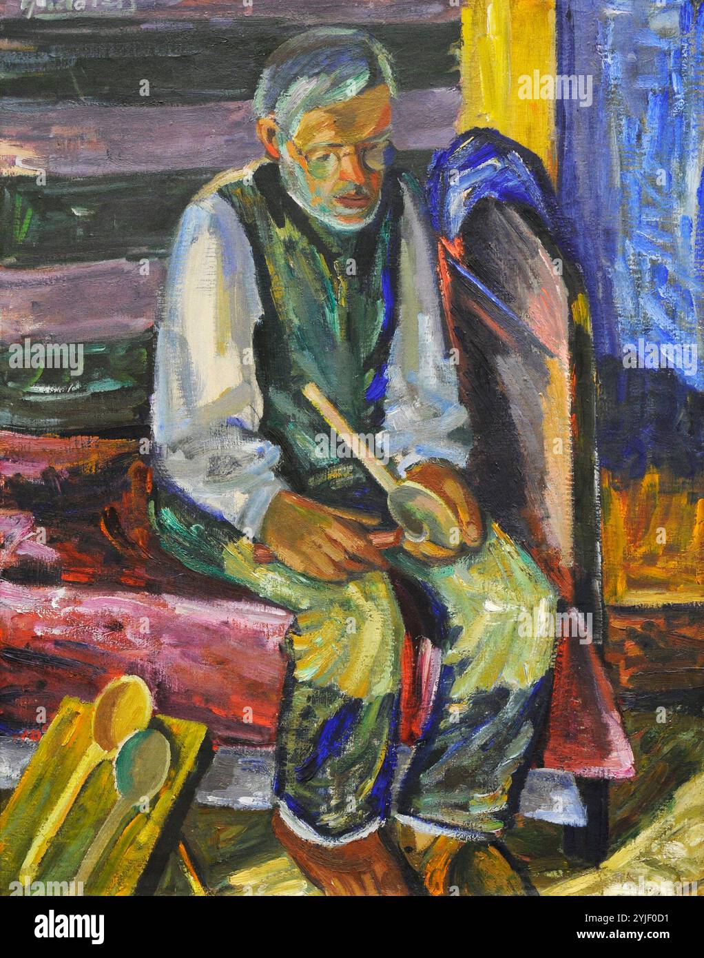 Antanas Gudaitis (1904-1989). Lithuanian painter. Old master, 1939 ...