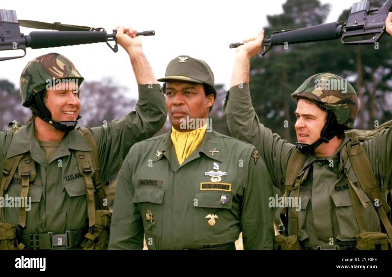 SPIES LIKE US 1985 Warner Bros. film with from left: Chevy Chase as ...