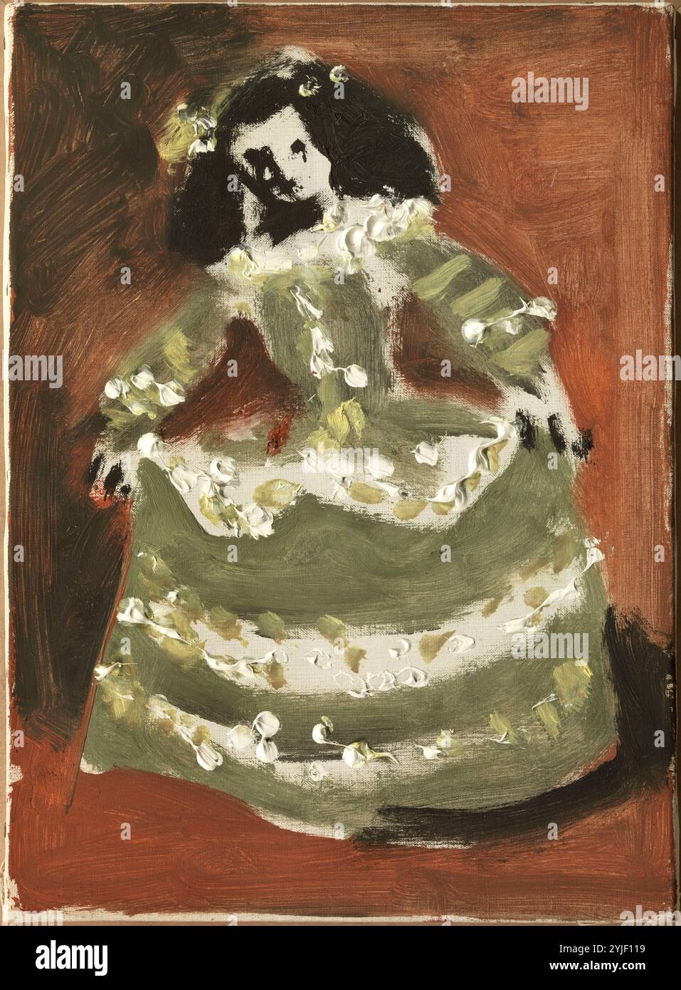 Pablo Picasso / 'Las Meninas (Isabel de Velasco)', 1957, Oil on canvas ...