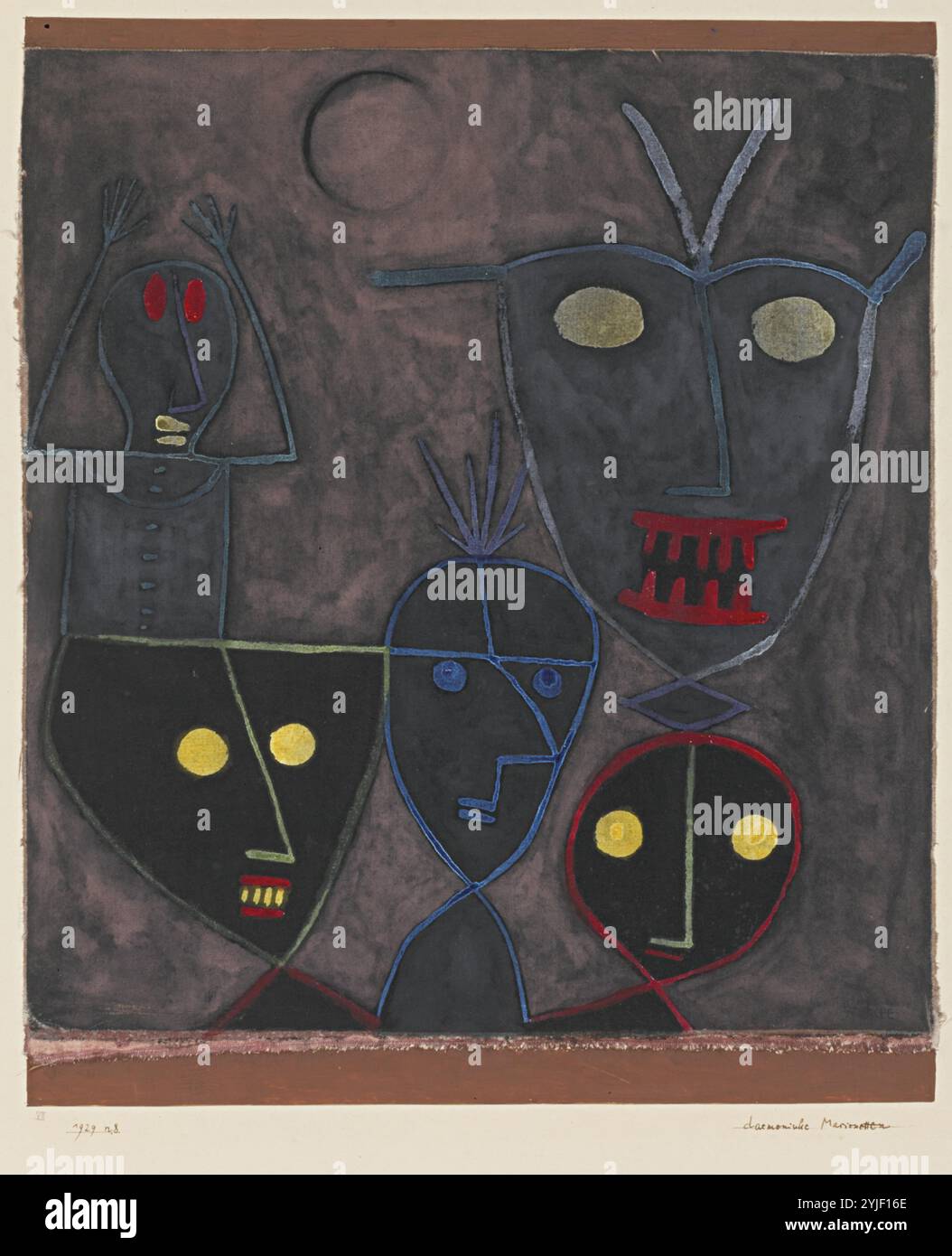 Demonic Puppets. Museum: PRIVATE COLLECTION. Author: PAUL KLEE Stock ...