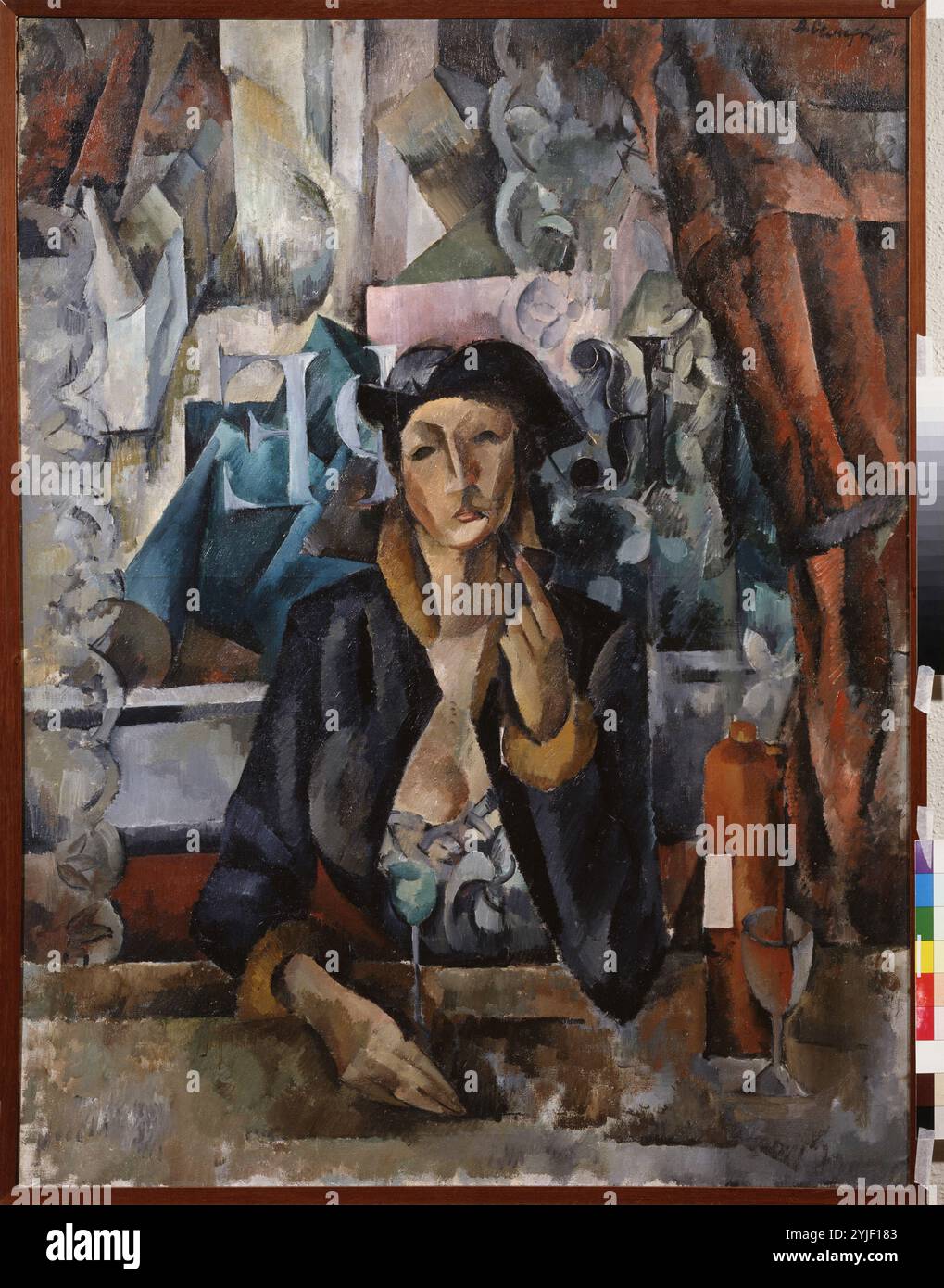 In a café (Portrait of the artist's wife). Museum: State Tretyakov ...