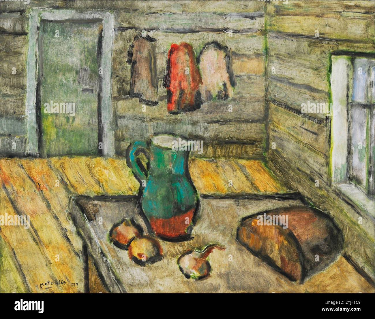 Algirdas Petrulis (1915-2010). Lithuanian painter. Kolkhoz still life ...