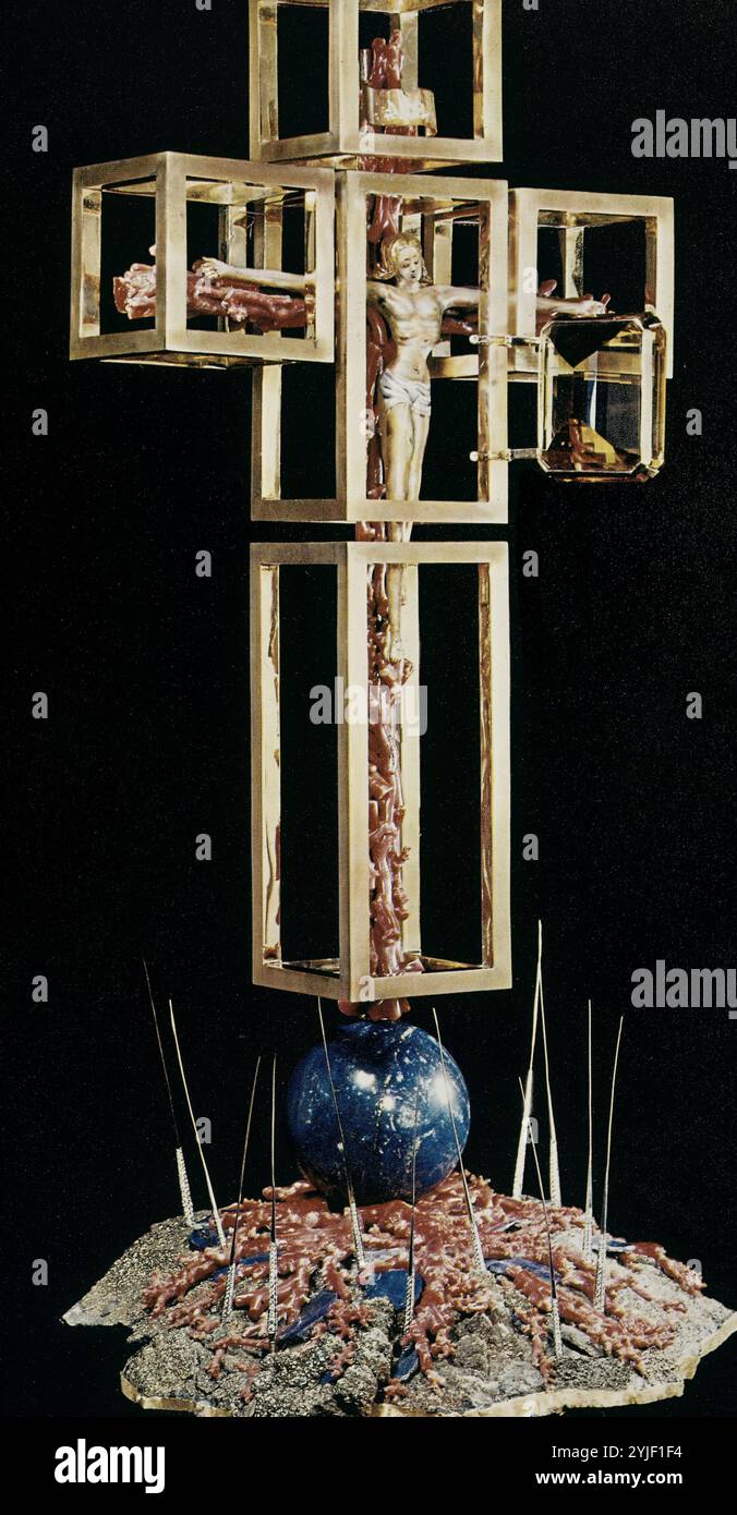 CRUCIFIXION ANGELICA - 1960. Author: SALVADOR DALI. CRISTO CRUCIFICADO ...