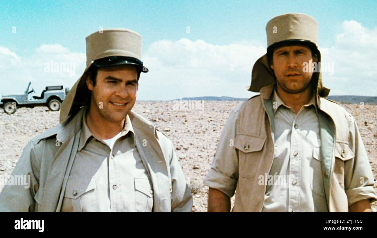 SPIES LIKE US 1985 Warner Bros. film with Chevy Chase at right as ...