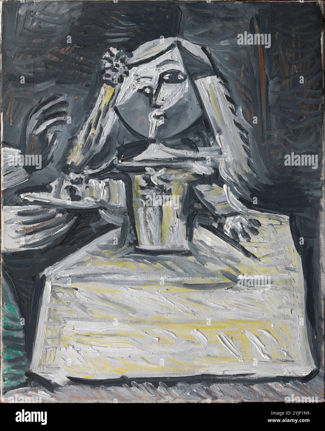 Pablo Picasso / 'Las Meninas (Infanta Margarita María)', 1957, Oil on ...