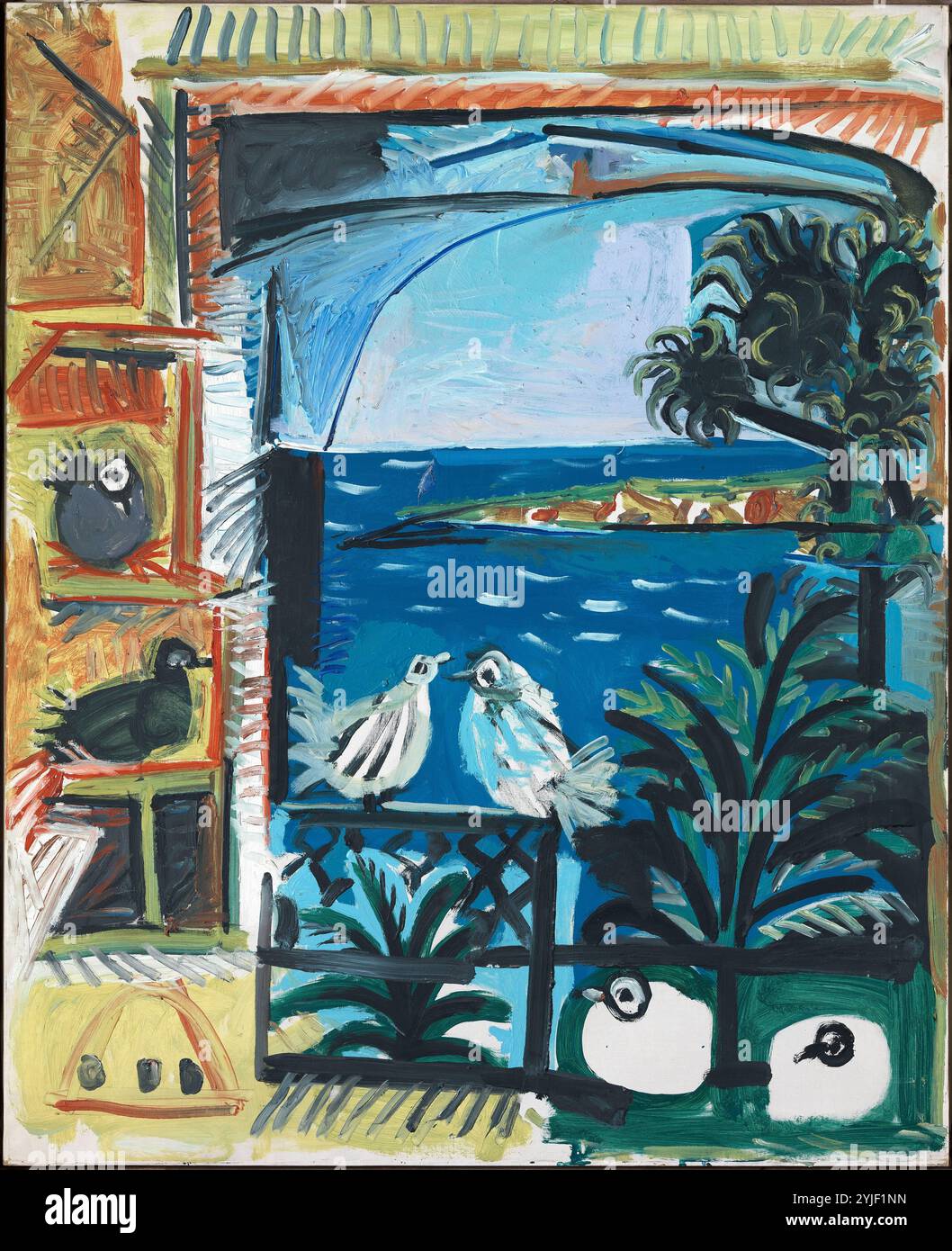 Pablo Picasso / 'The pigeons', 1957, Oil on canvas, 100 x 80 cm, MPB 70 ...