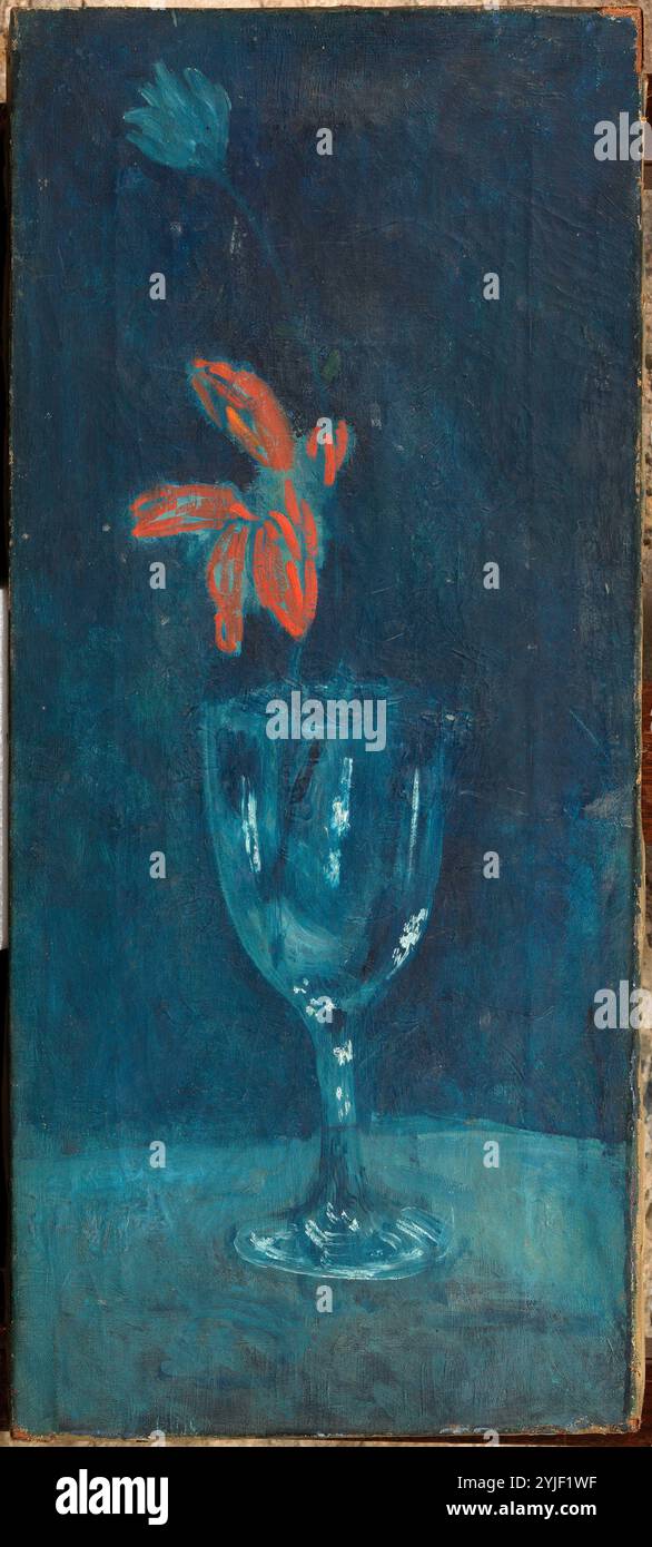 Pablo Picasso / 'The blue glass', 1902-1903, Oil on canvas, 66,1 x 28,5 ...
