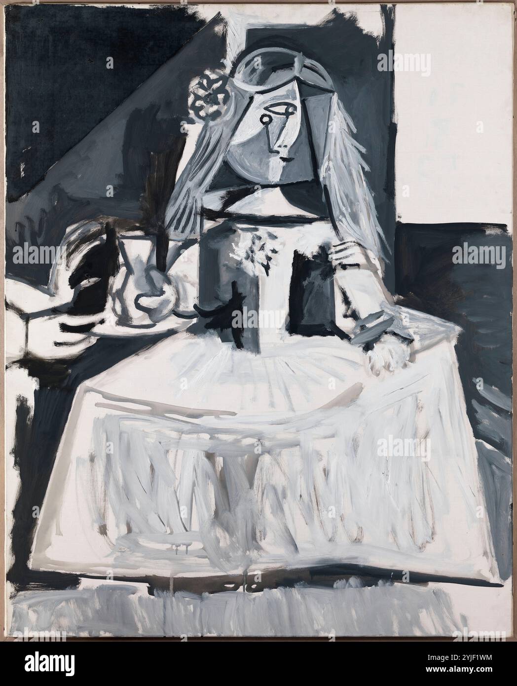 Pablo Picasso / 'Las Meninas (infanta Margarita María)', 1957, Oil on ...