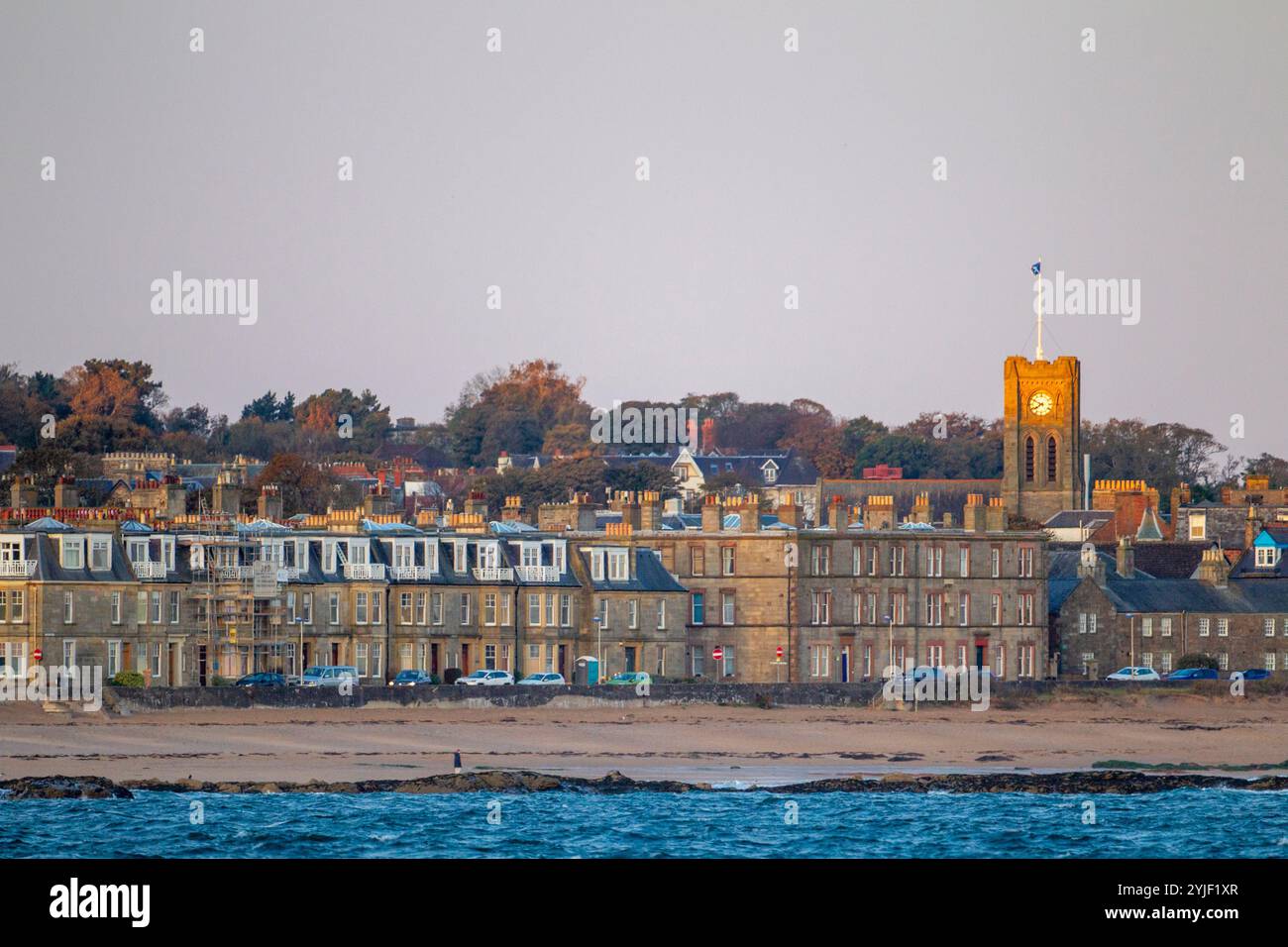 North Berwick skyline and beach, East Lothian, Scotland, October, 2024 ...