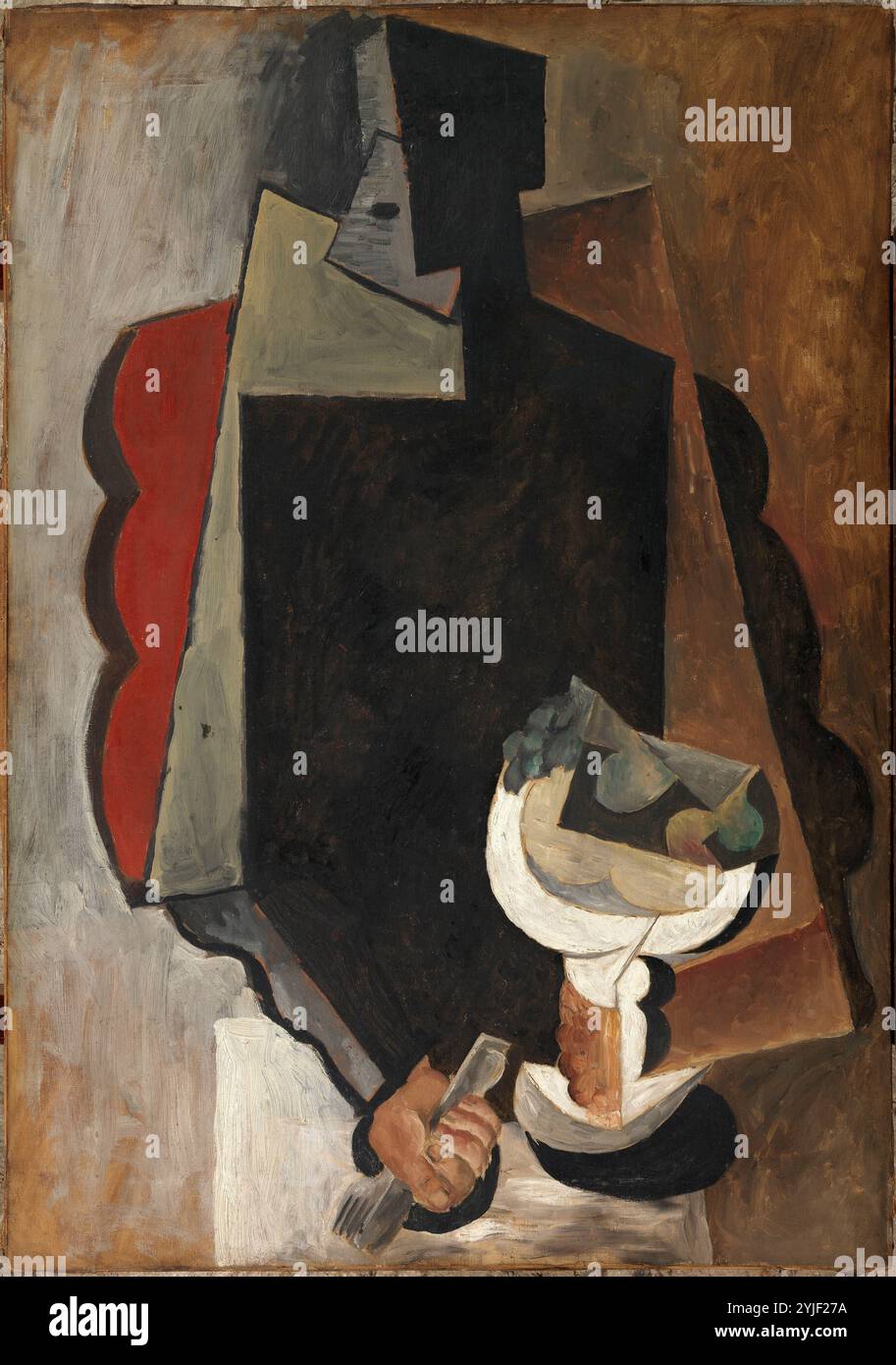 Pablo Picasso / 'Figure with fruit bowl', 1917, Oil on canvas, 100 x 70 ...