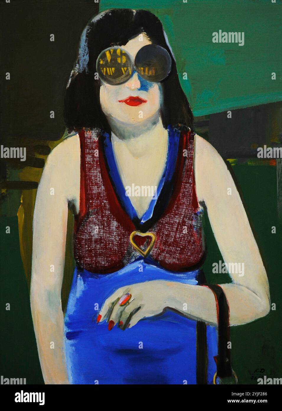 Kostas Dereskevicius (b.1937). Lithuanian painter. Woman in a resort ...