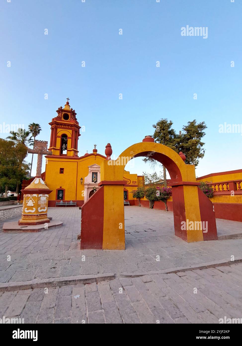 Bernal, Queretaro, Mexico - Feb 12 2023: Magical town in the Mexican ...