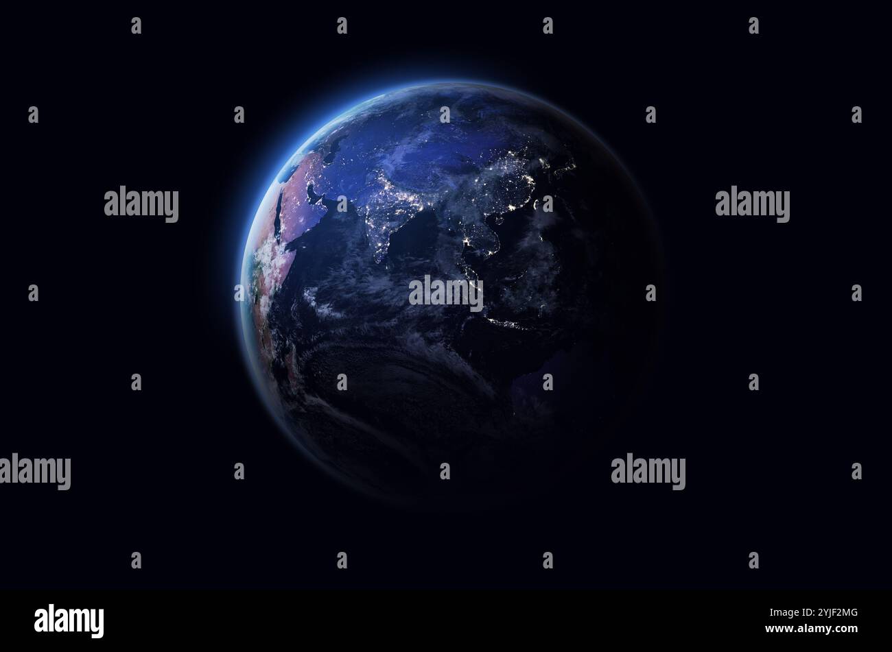 Amazing Earth on black background. Earth sphere. Earth planet template ...