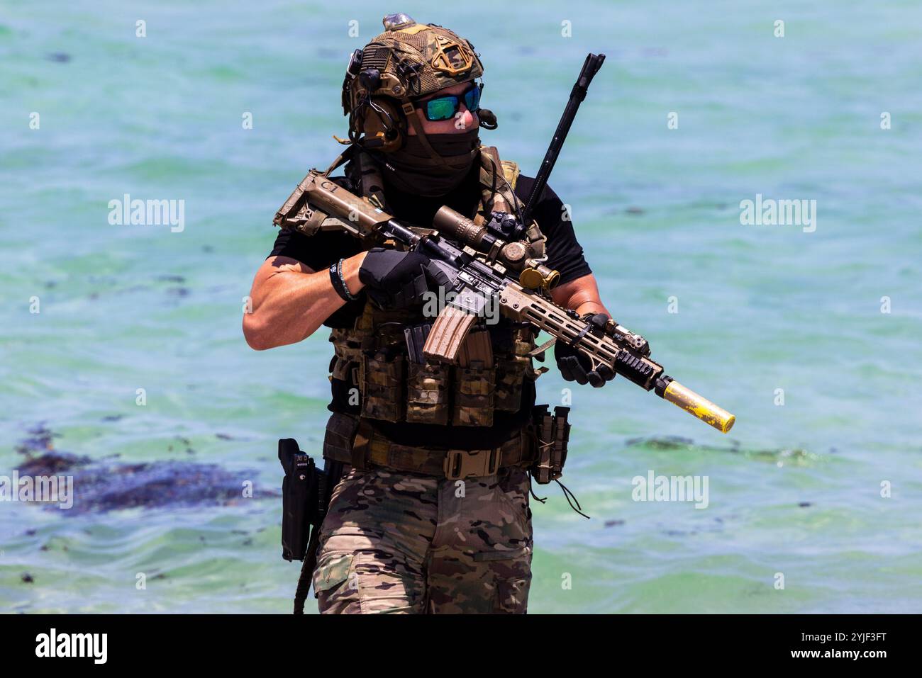 U.S. Army Special Forces, from 7th Special Forces Group, perform an ...