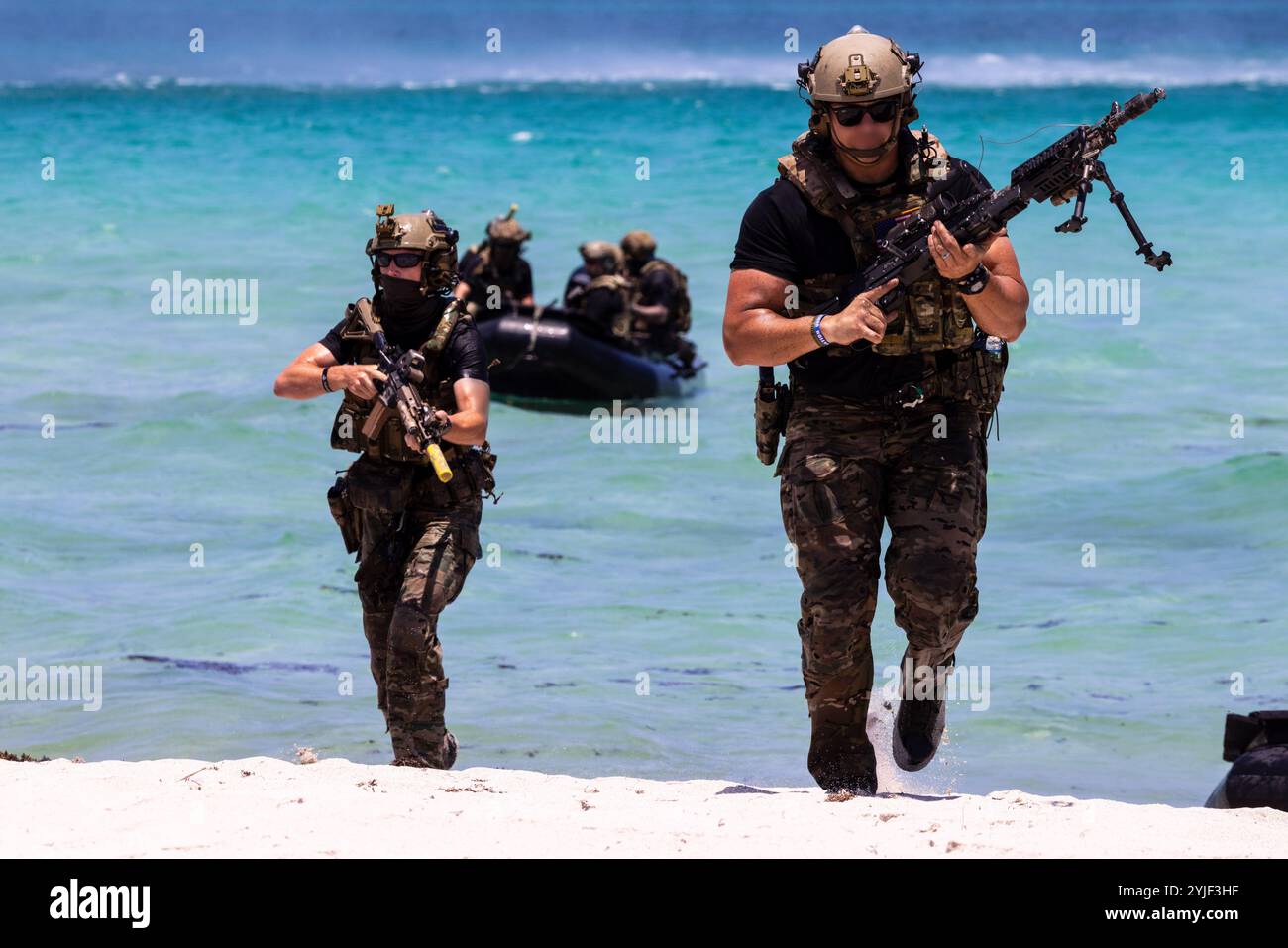 U.S. Army Special Forces, from 7th Special Forces Group, perform an ...