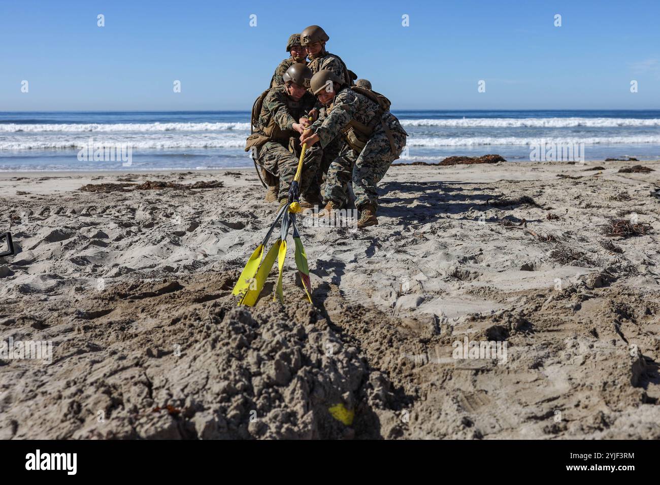 U.S. Marines with 7th Engineer Support Battalion, 1st Marine Logistics ...