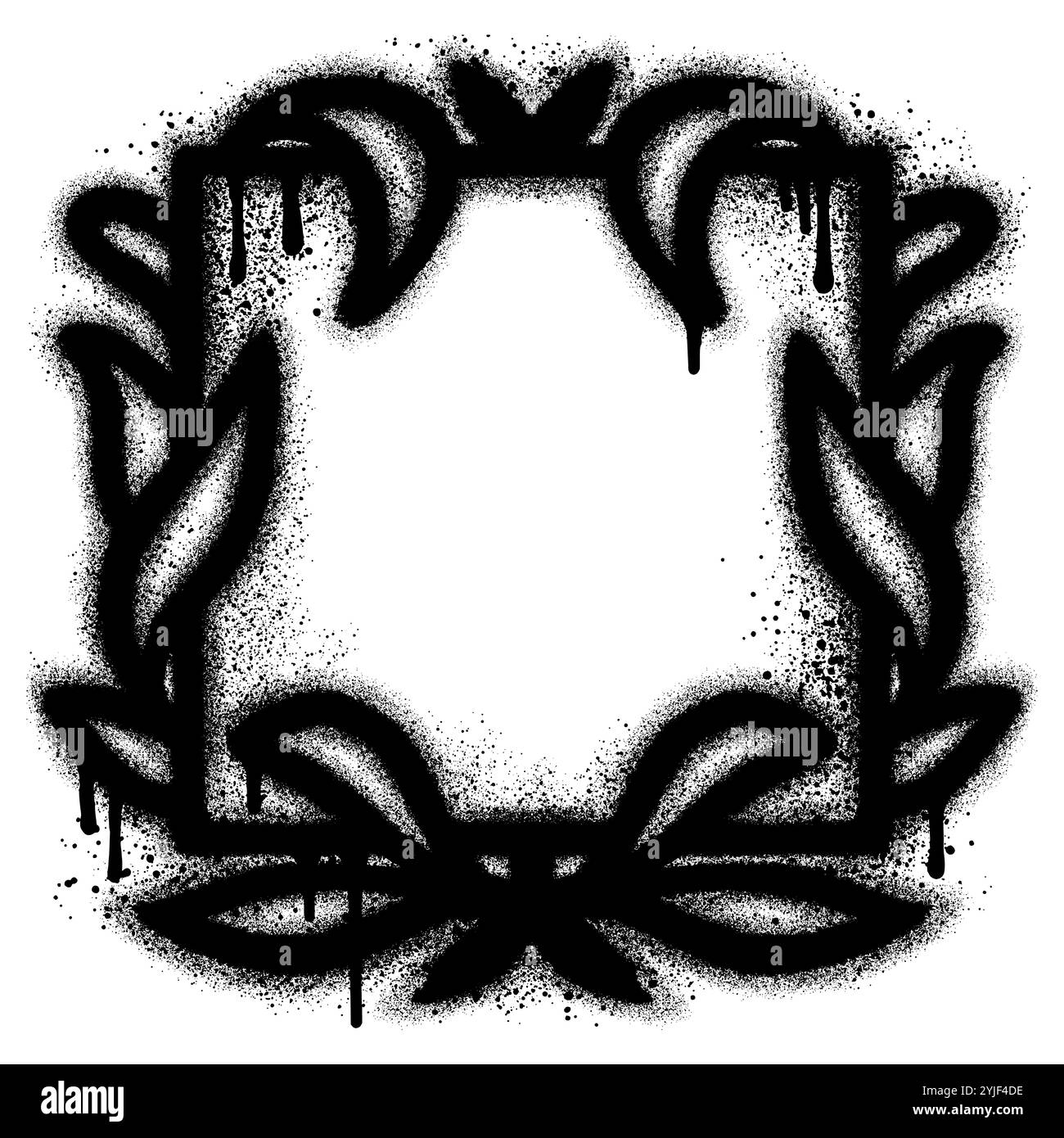 Floral elegant background with graffiti style. Vector design templates ...