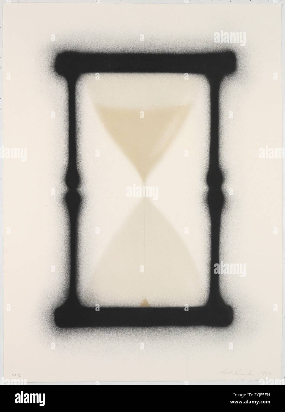 Ed Ruscha / "Hourglass", 1988, Engraving (Lithography), 76 × 56 cm ...