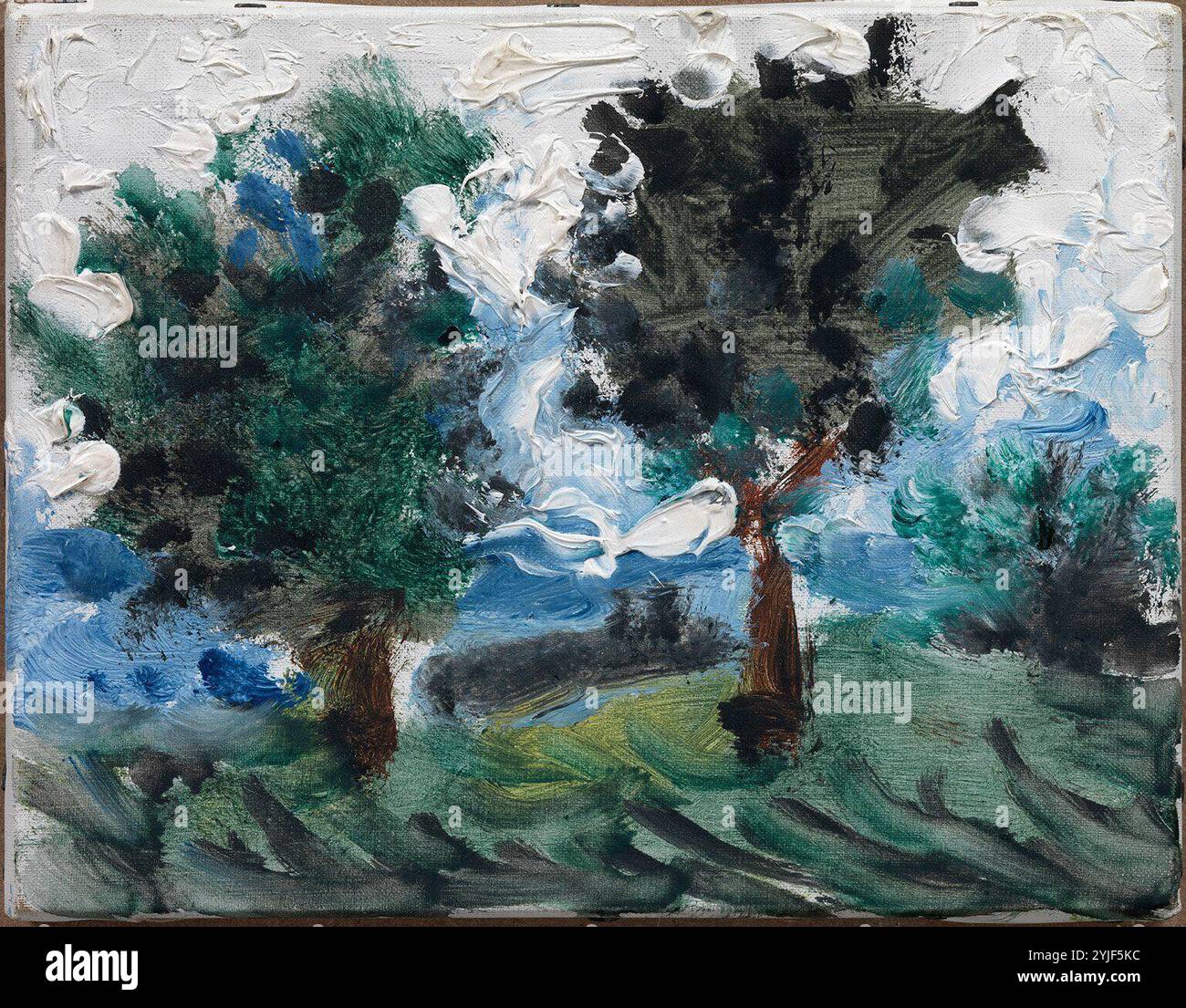 Pablo Picasso / "Landscape", 1957, Oil on canvas, 14 x 18 cm, MPB 70487 ...