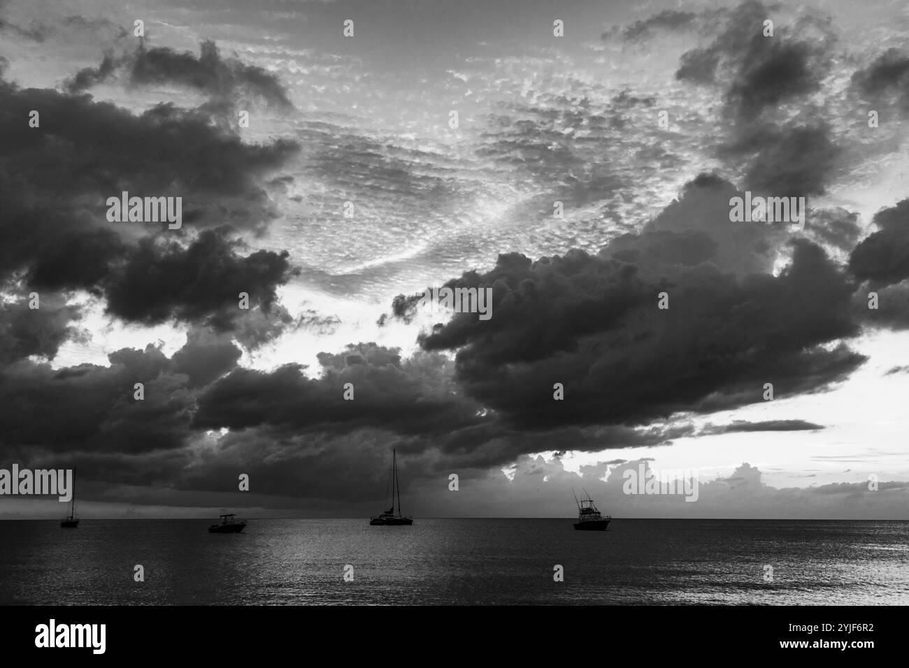 Colored sunset Black and White Stock Photos & Images - Alamy