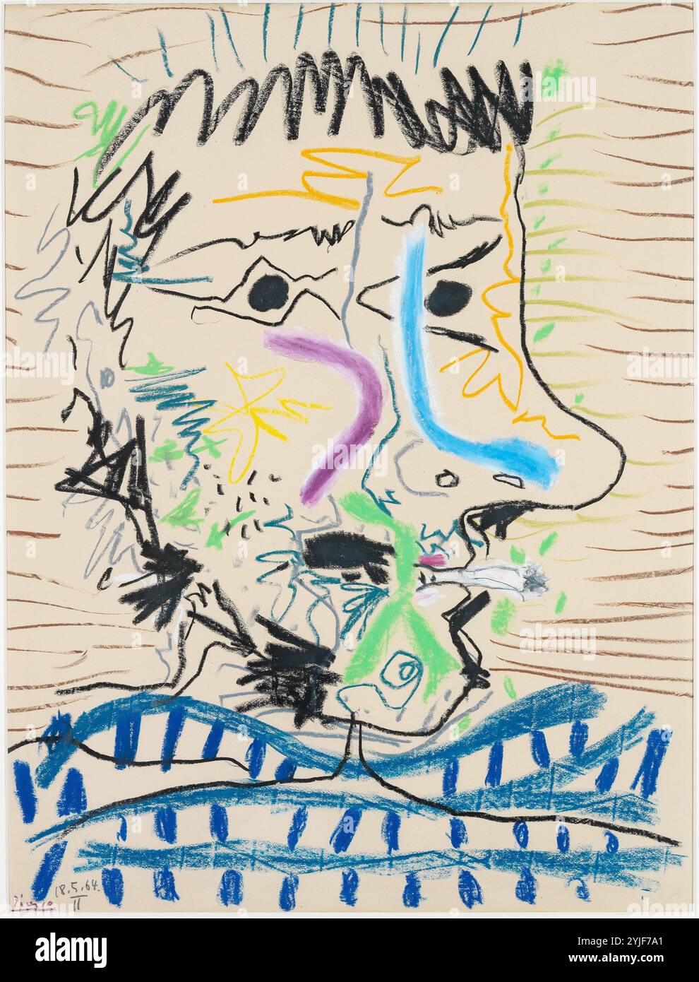 Pablo Picasso / "Lithograph", 1964 Stock Photo - Alamy
