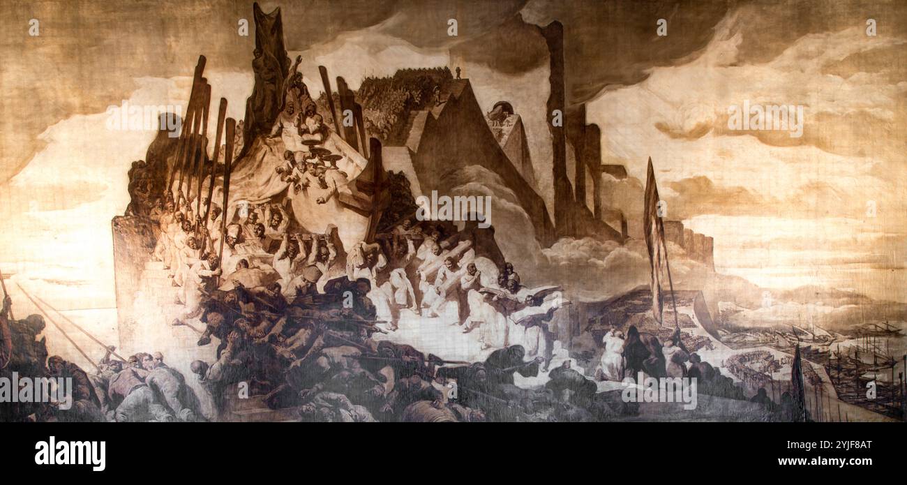 Josep María Sert / Painting of the Hall of the Chronicles, City Hall of ...