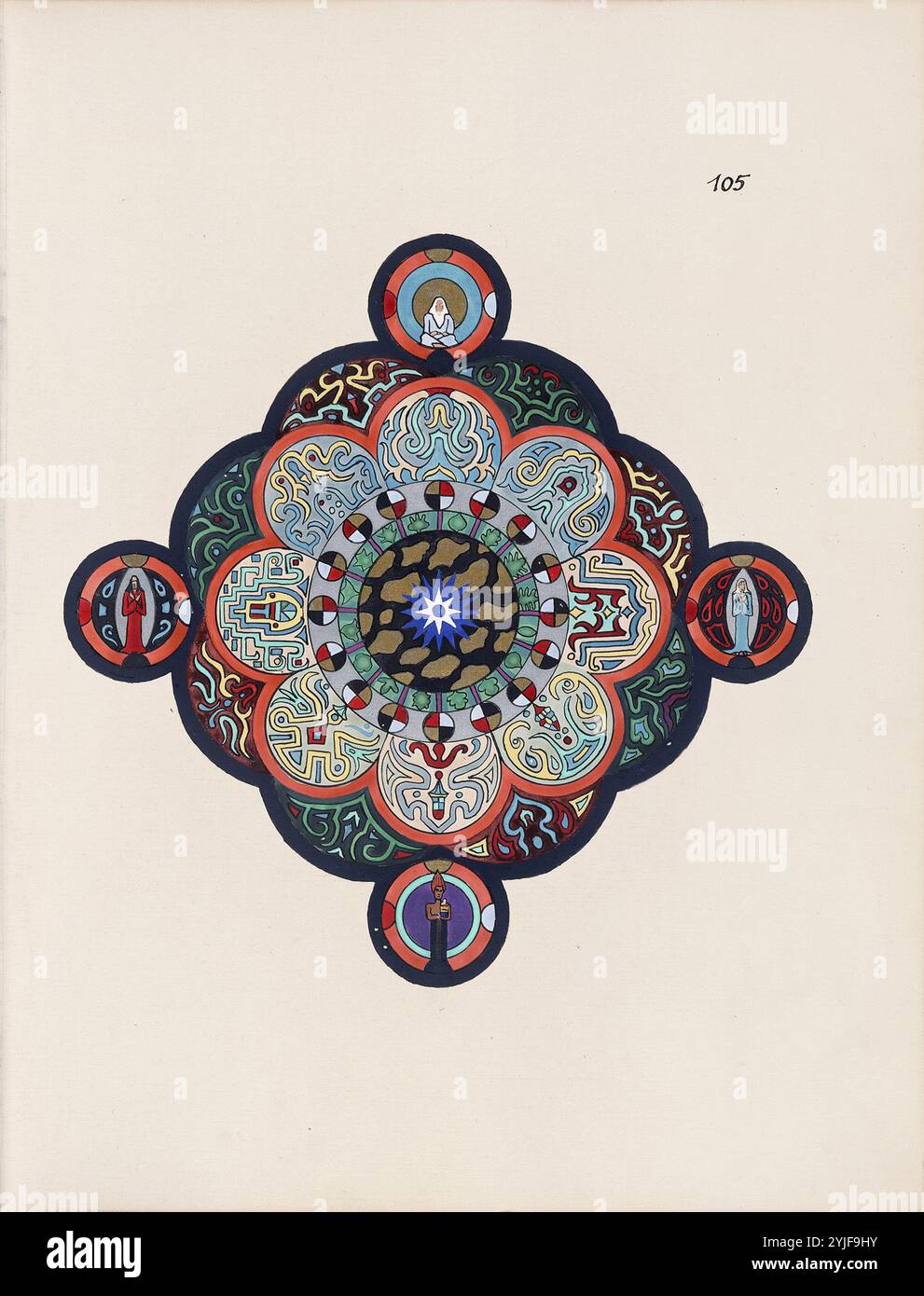 Illustration from The Red Book (Liber Novus) by Carl Gustav Jung ...