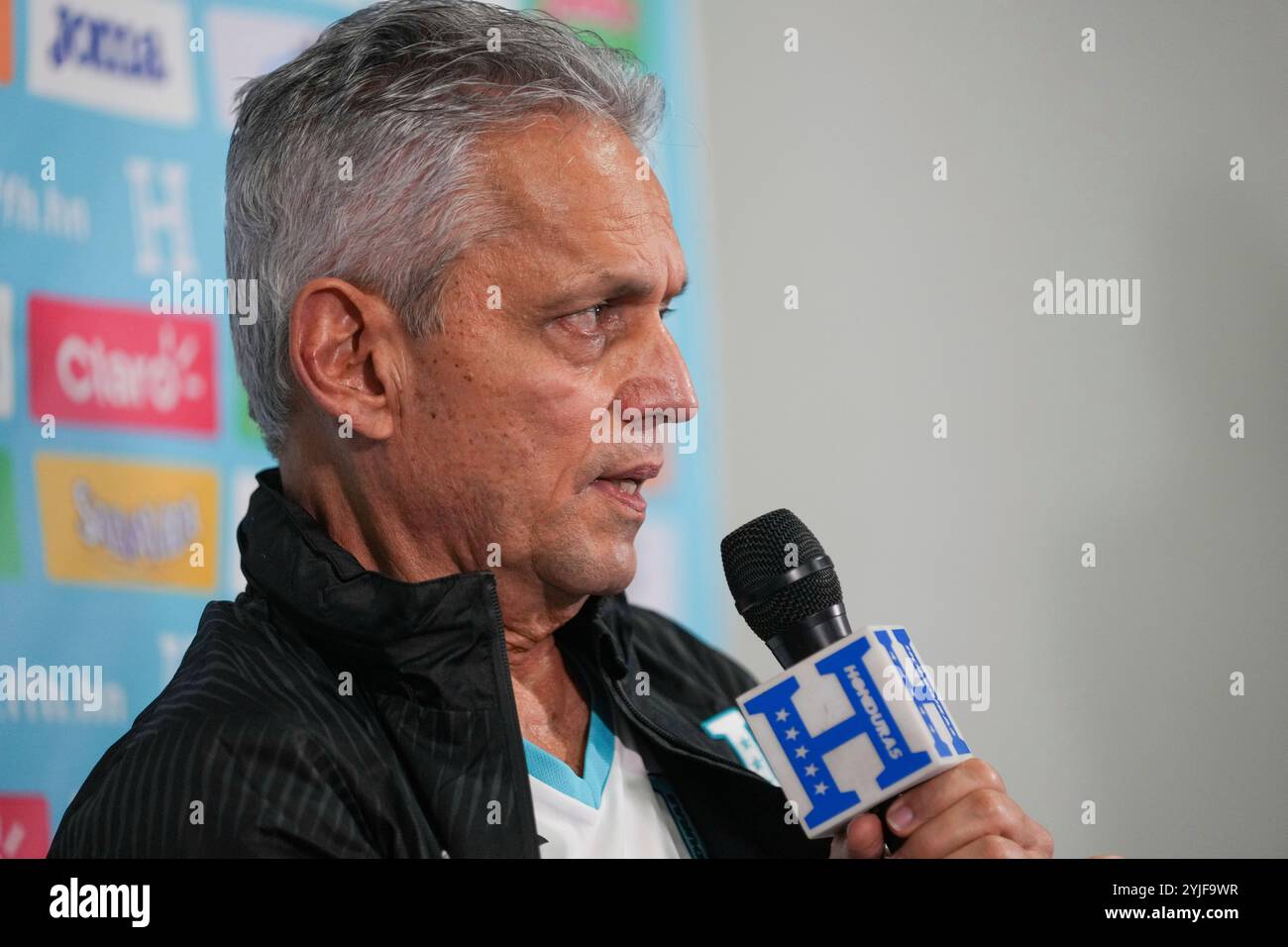 Honduras' head coach Reinaldo Rueda gives a press conference ahead of a ...