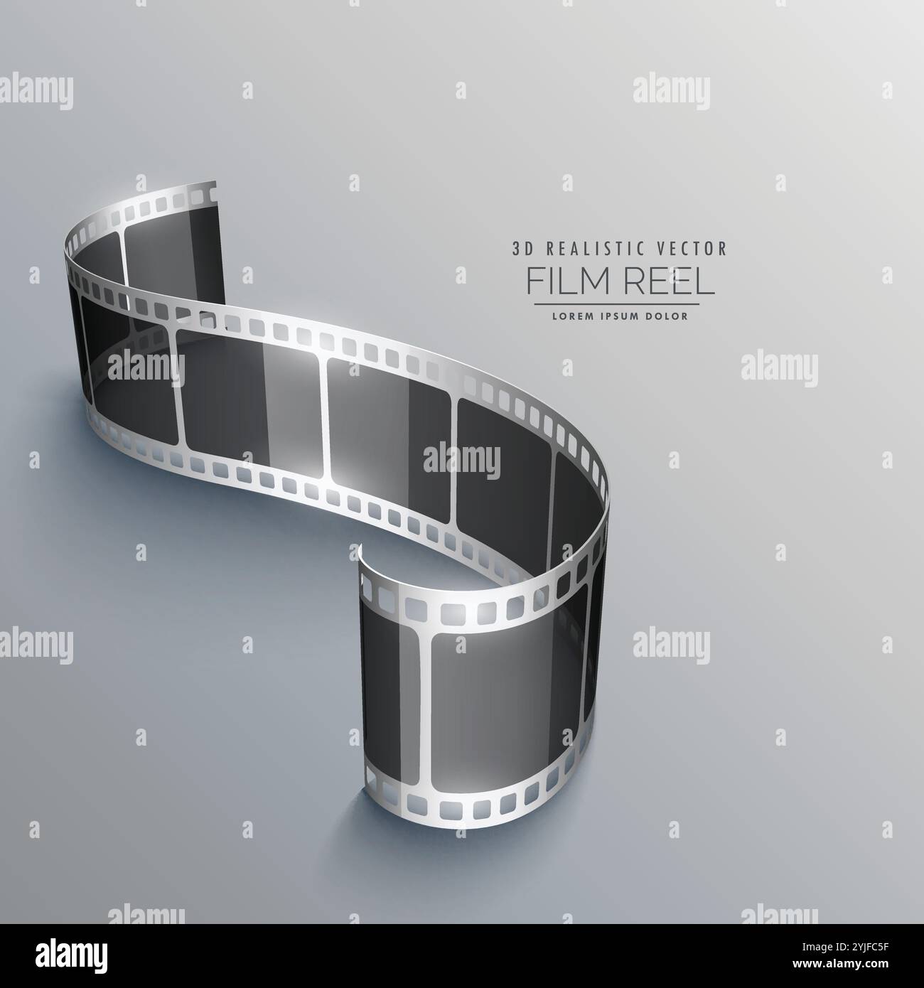 3d film strip realistic background Stock Vector Image & Art - Alamy