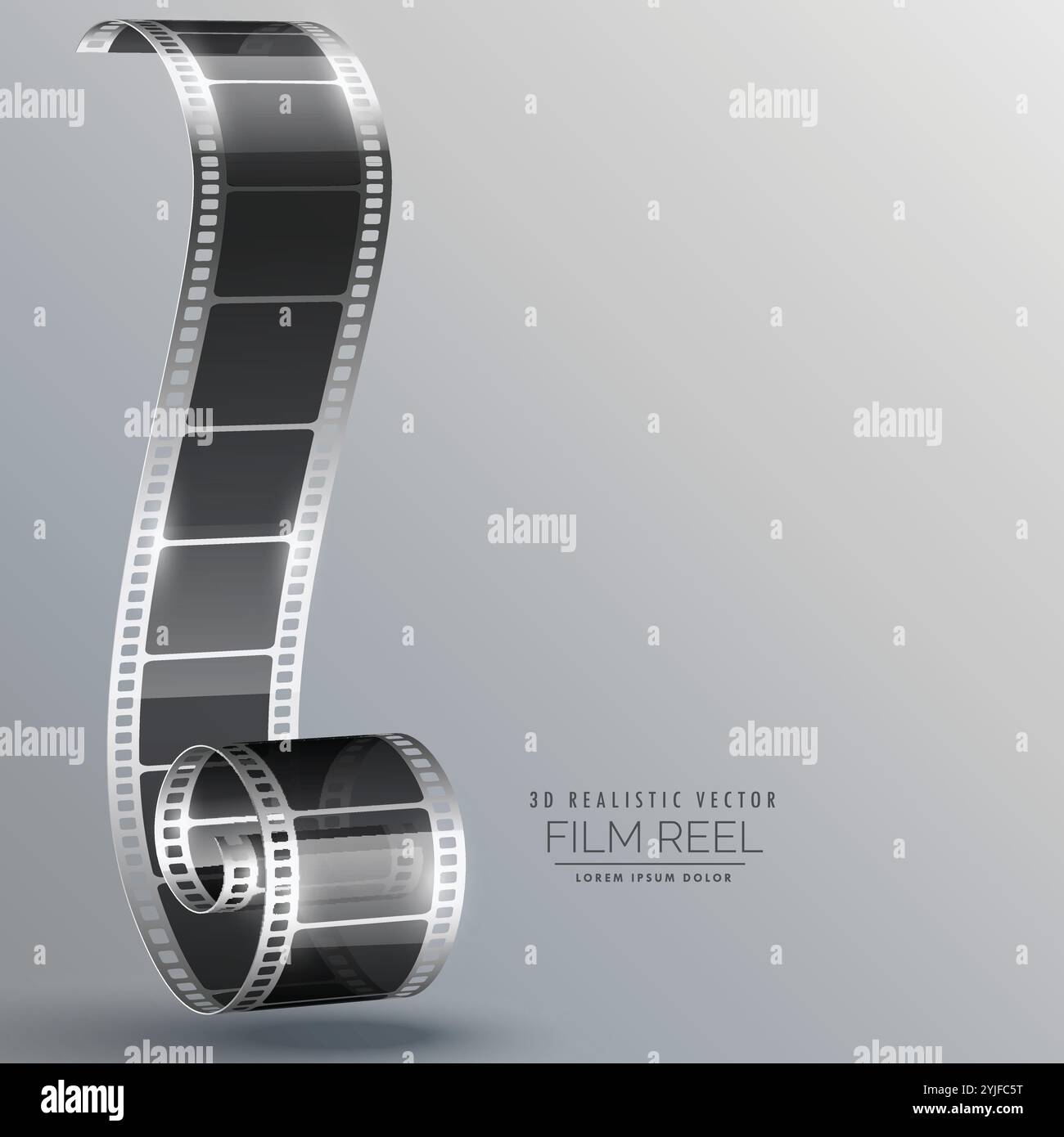 3d film strip realistic background Stock Vector Image & Art - Alamy