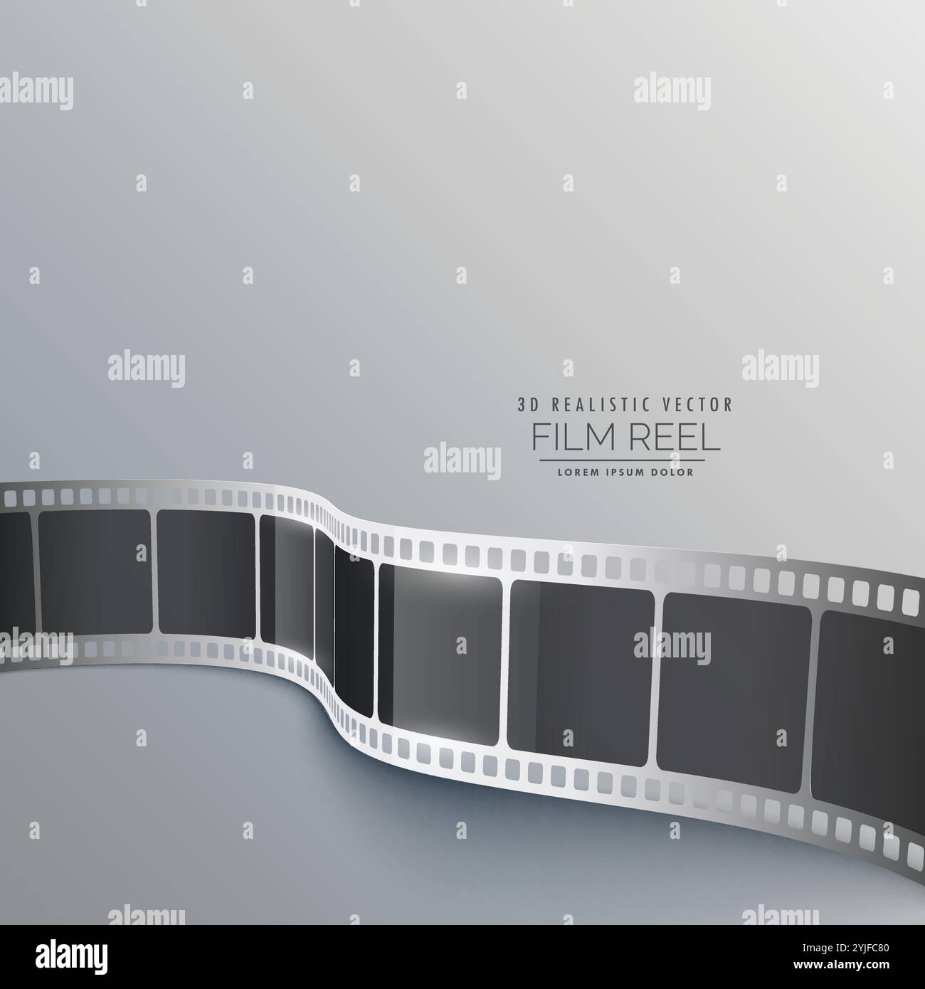 3d film strip realistic background Stock Vector Image & Art - Alamy