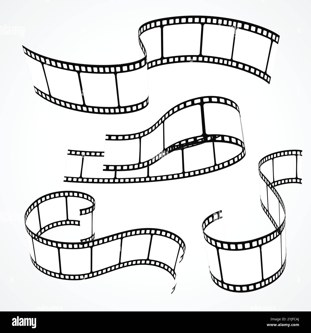 collection of vector film strips Stock Vector Image & Art - Alamy