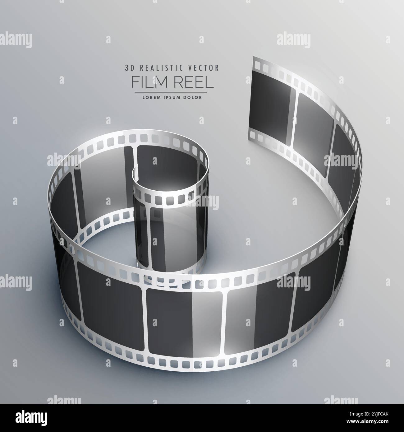 3d film strip realistic background Stock Vector Image & Art - Alamy