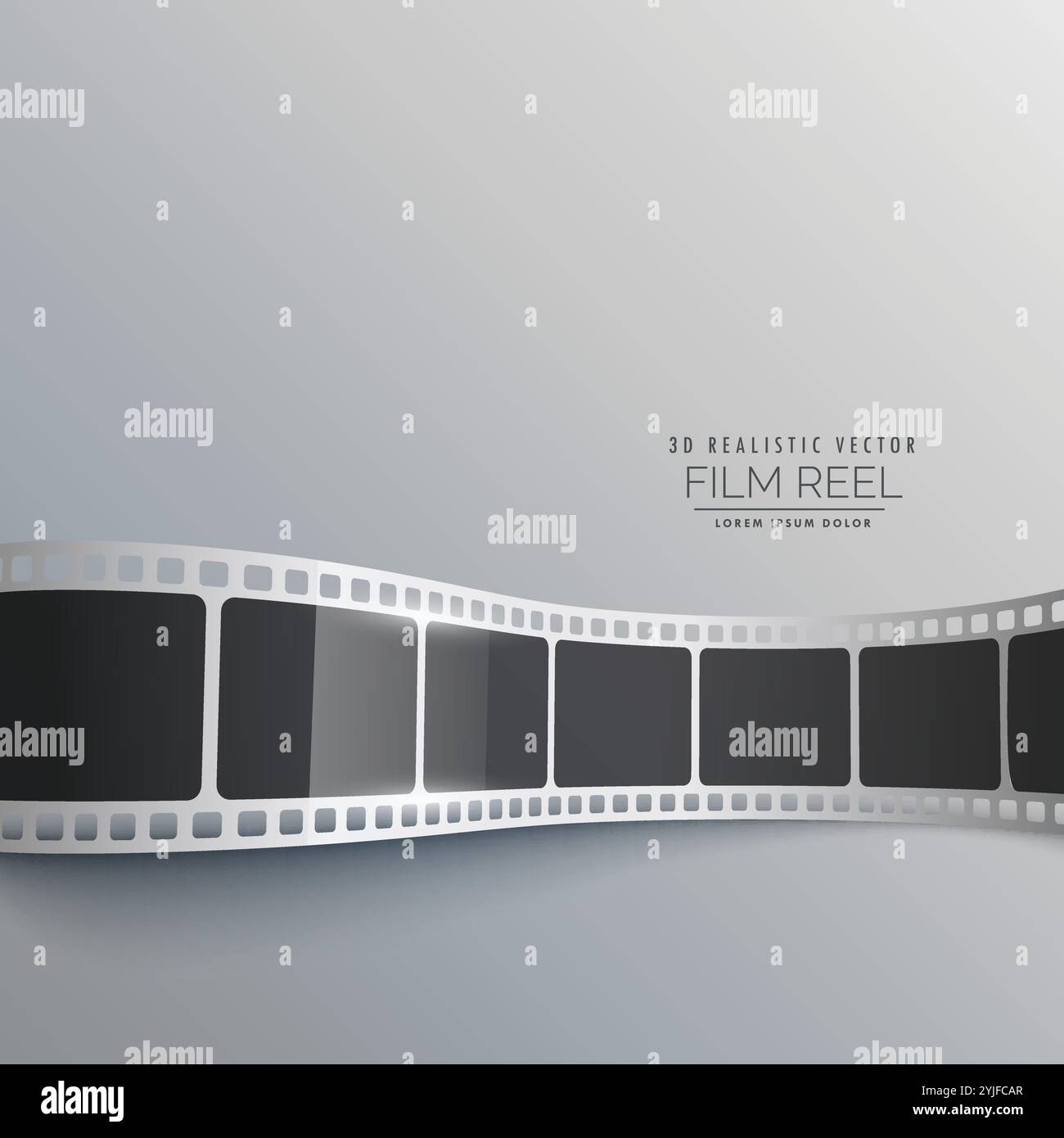 3d film strip vector background design Stock Vector Image & Art - Alamy