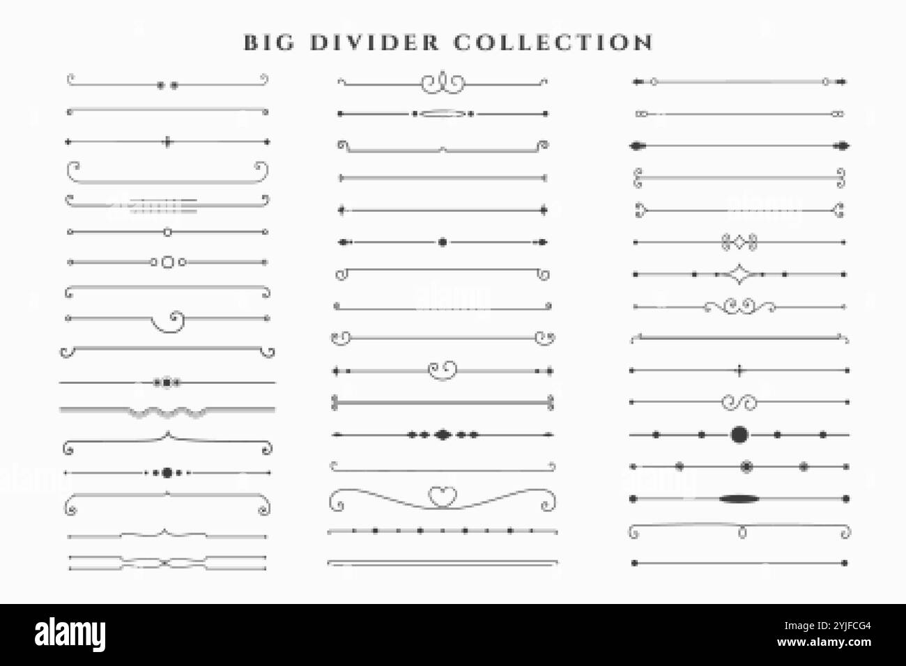 Vintage frames scroll elements Cut Out Stock Images & Pictures - Alamy