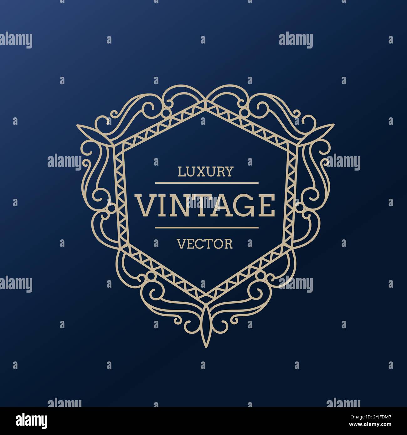 vintage luxury frame illustration Stock Vector Image & Art - Alamy