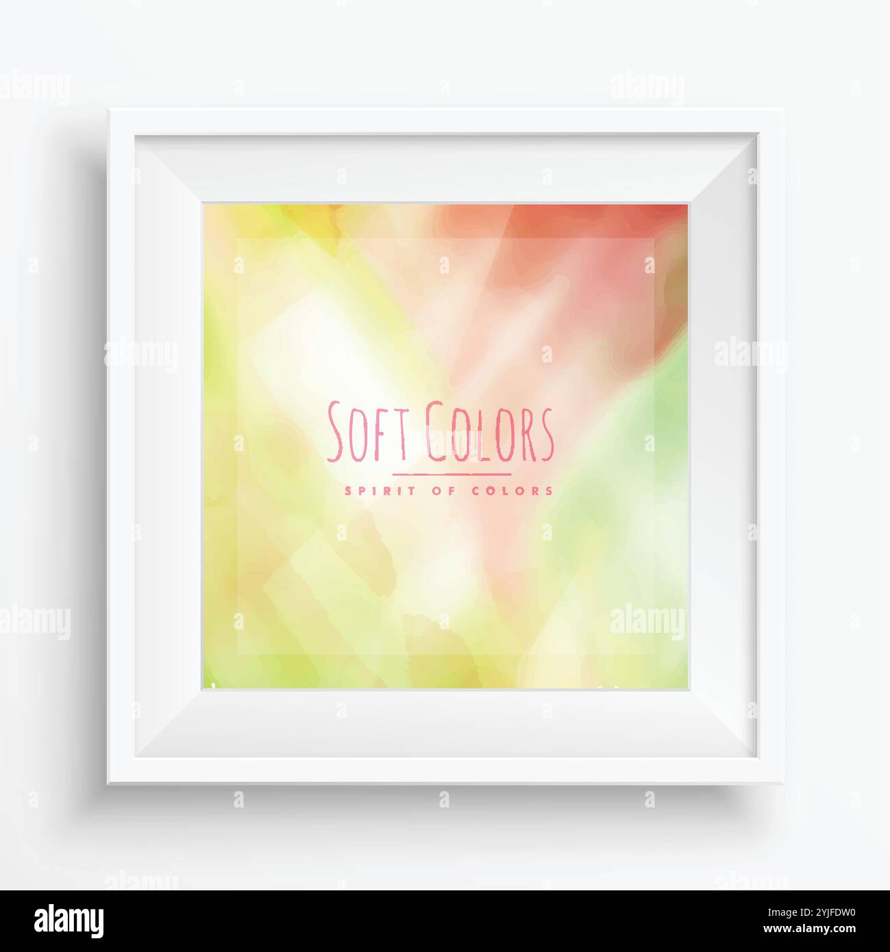 realistic frame with colorful paint strokes Stock Vector Image & Art ...