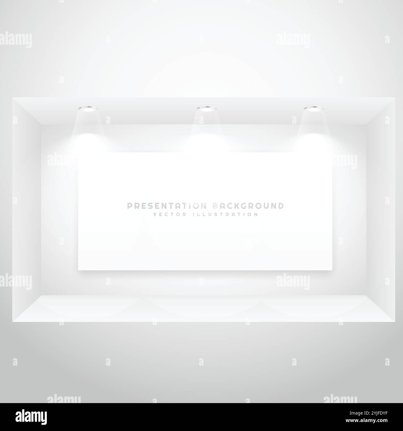 display window with presentation picture frame Stock Vector Image & Art ...