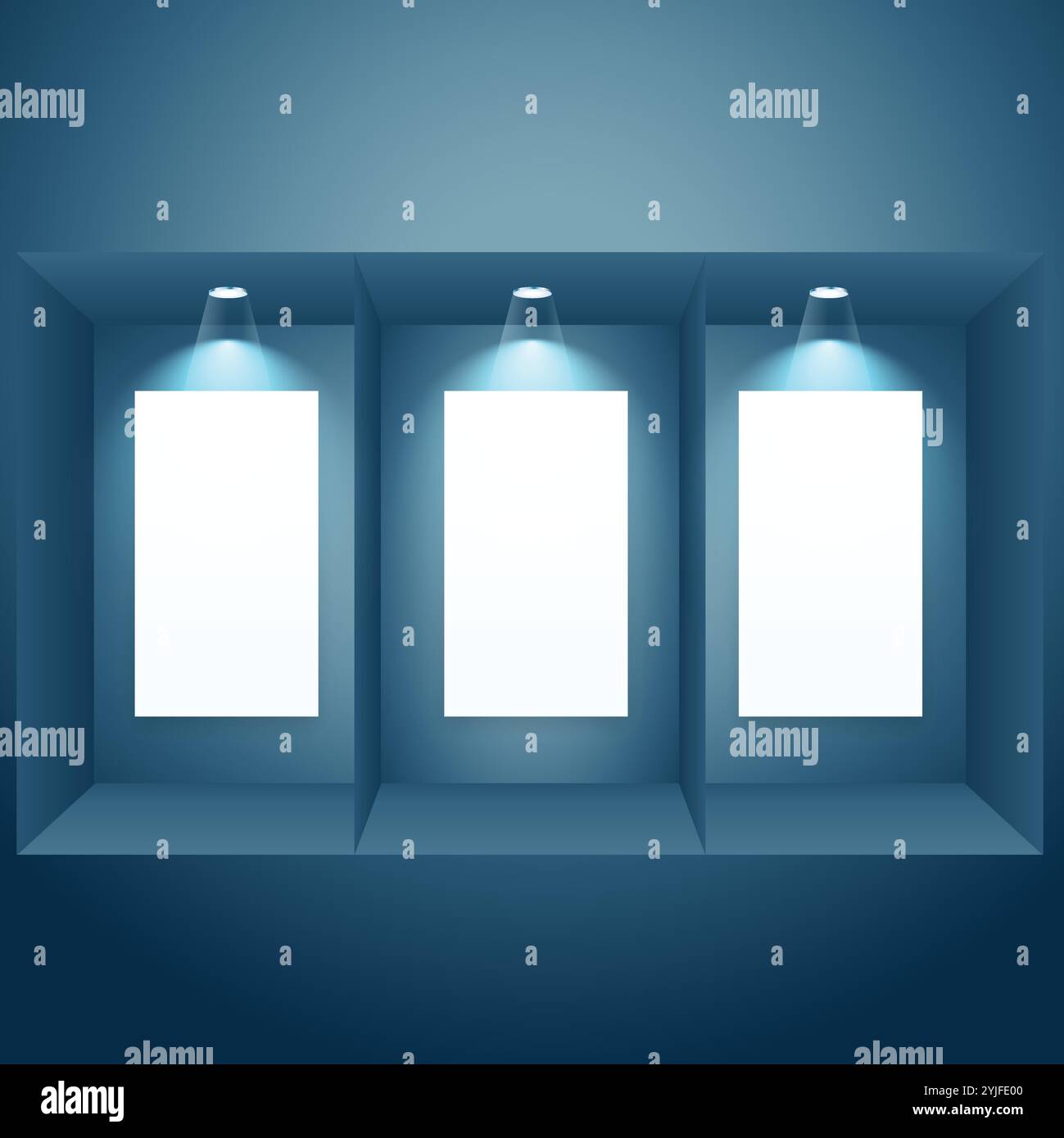 empty display frame with spot light Stock Vector Image & Art - Alamy